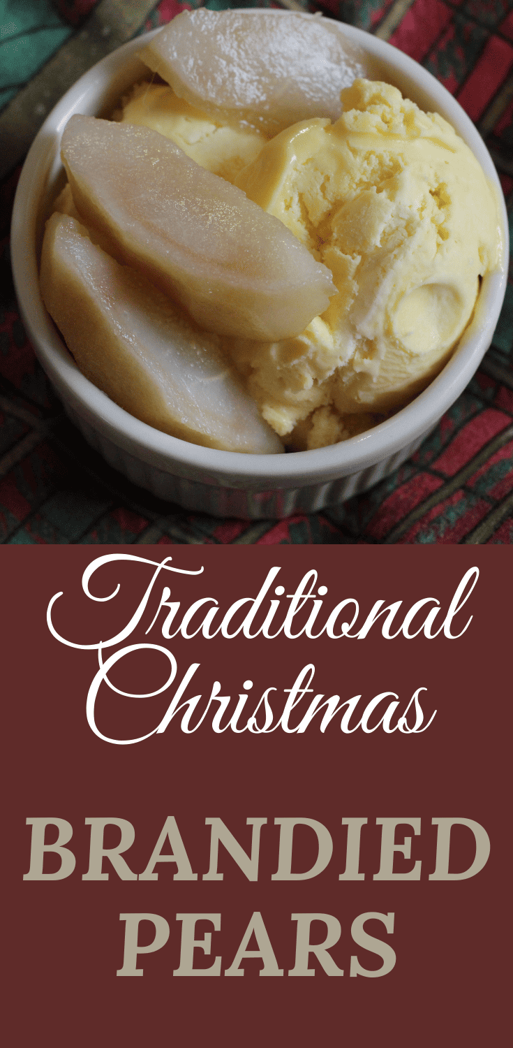 Quick Brandied Pears for the Holidays
