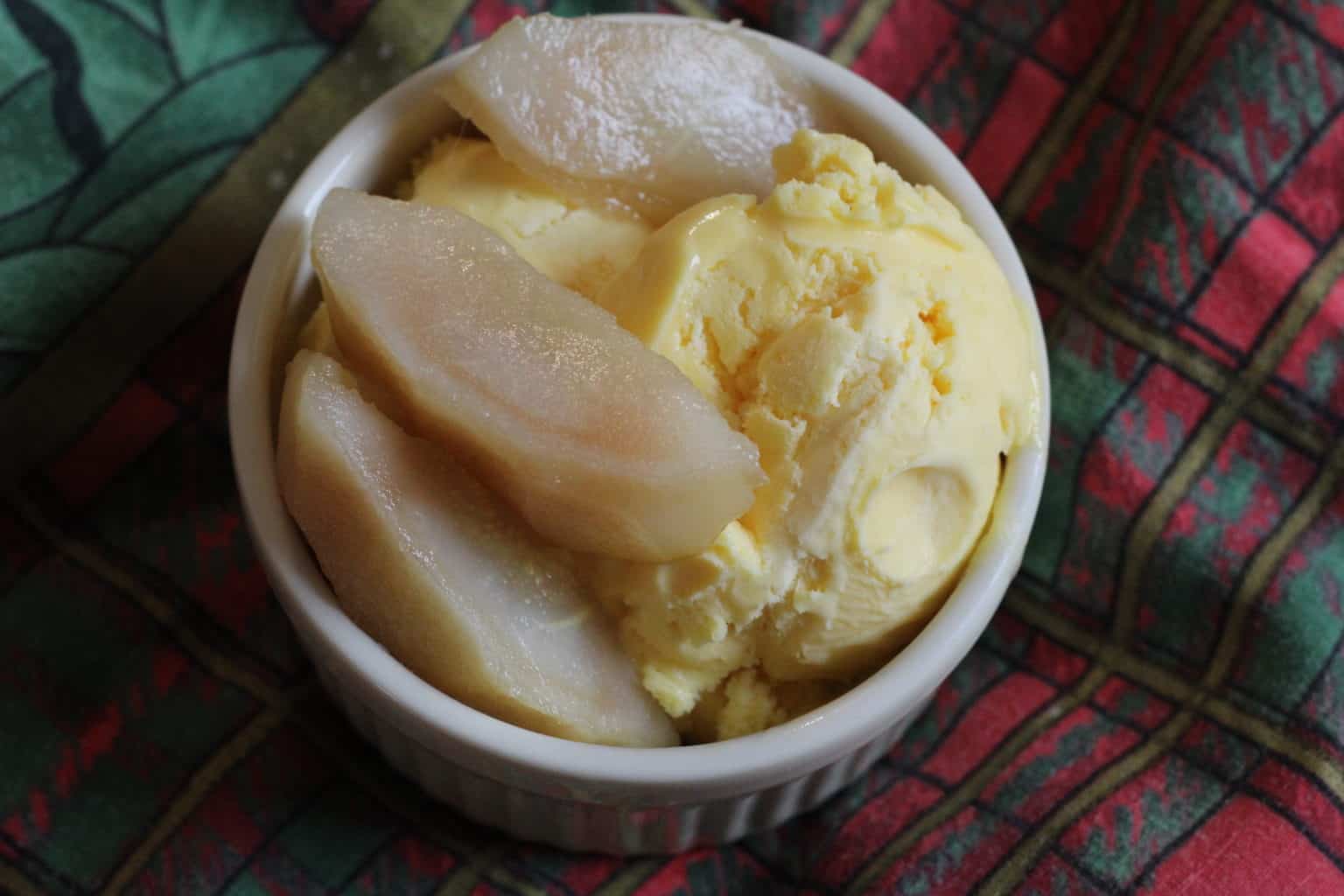 Quick Brandied Pears for the Holidays