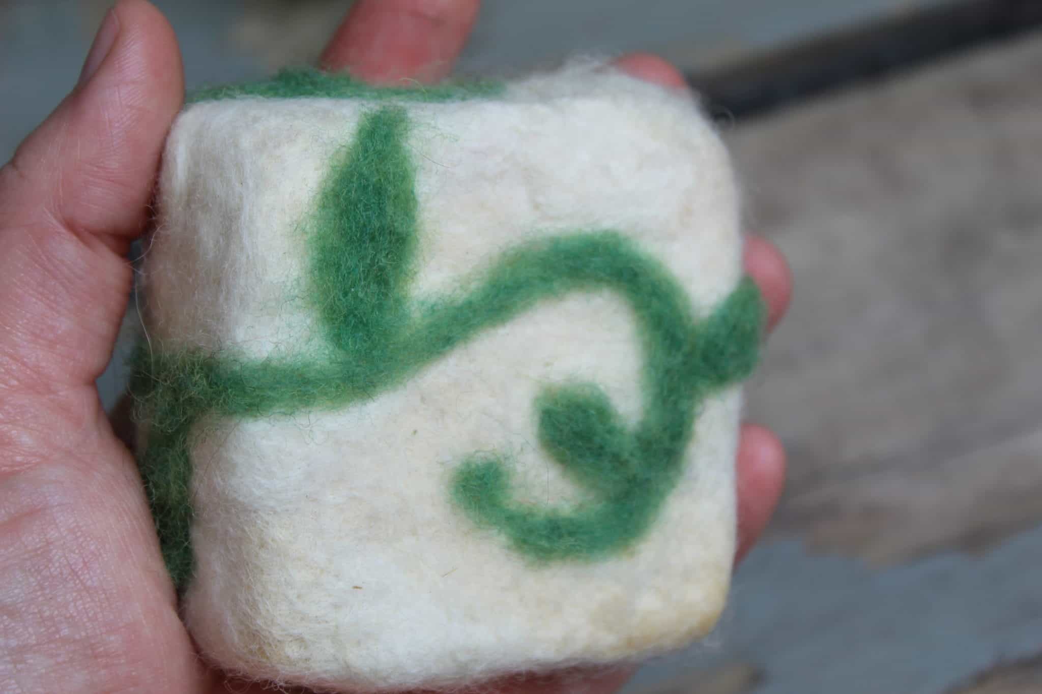 DIY Wool Felted Soap